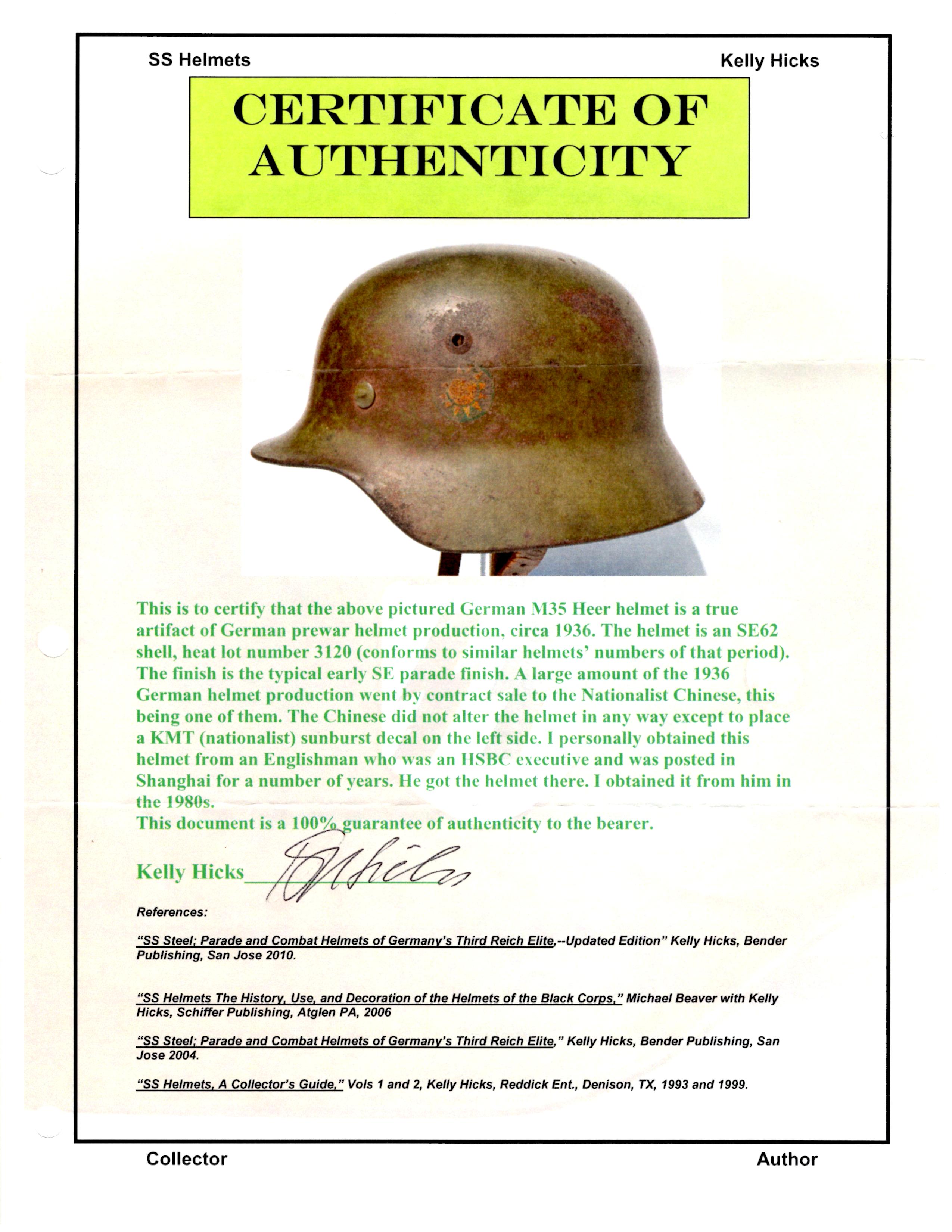 Chinese M35* – Steel Helmets of the World Wars