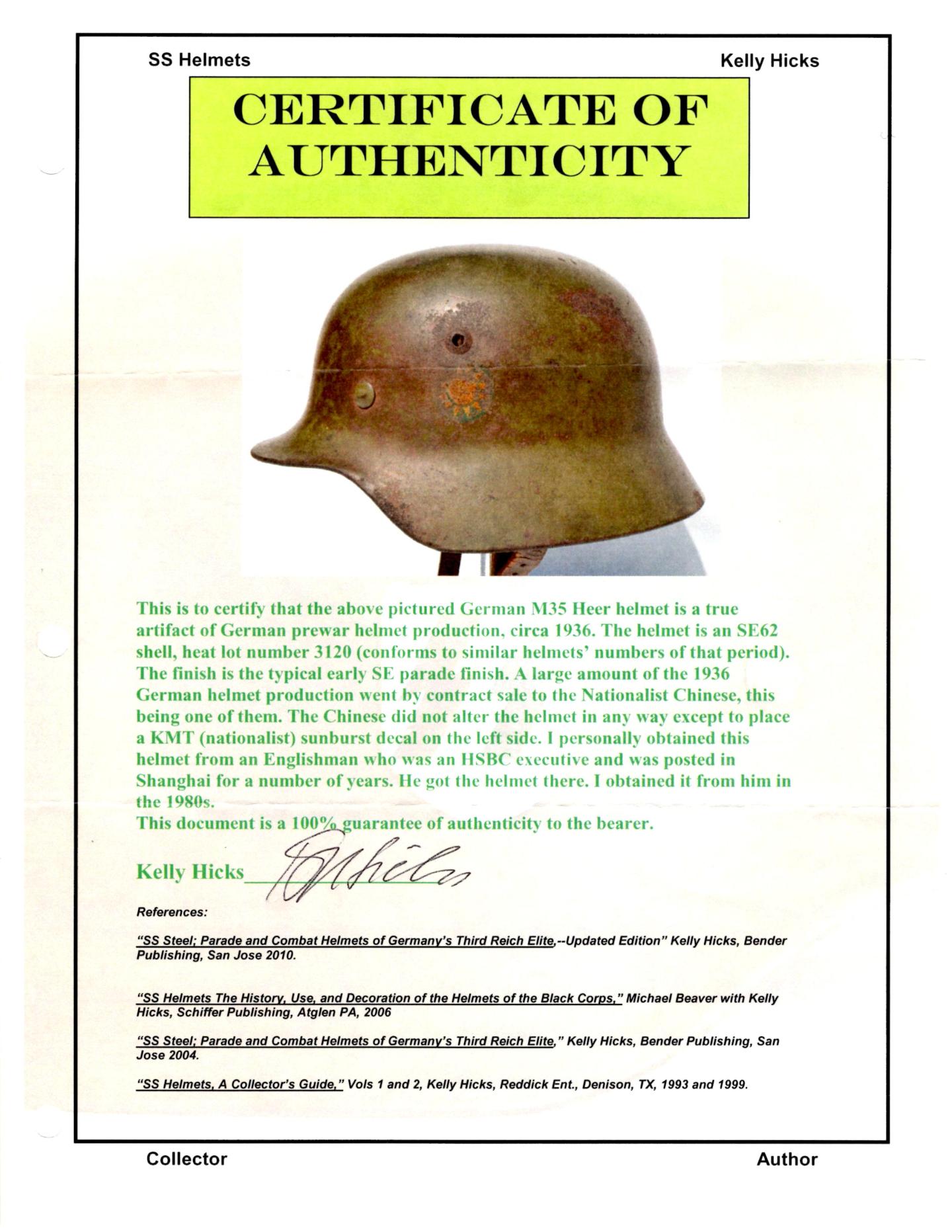 Chinese M35* – Steel Helmets of the World Wars